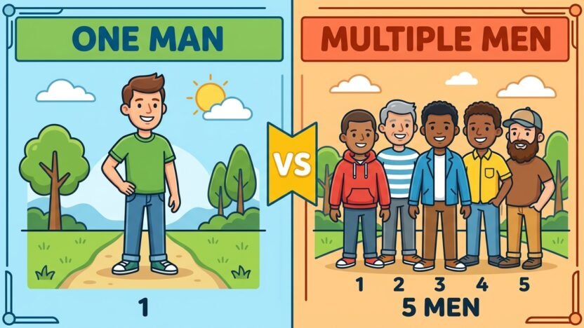 Man vs Men (2026): Simple Guide to Singular and Plural